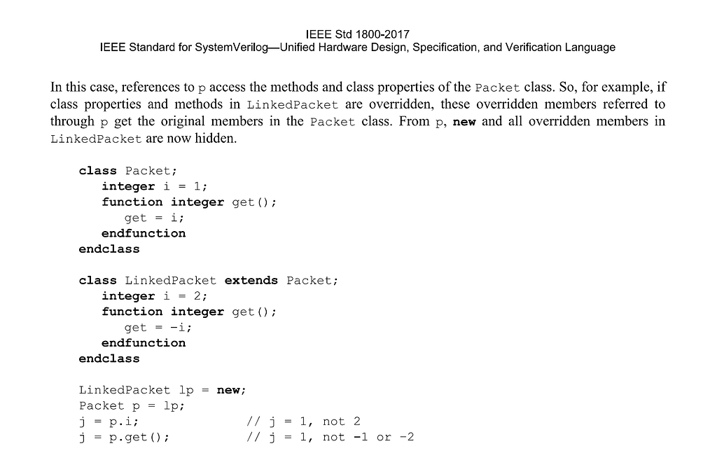 Polymorphism on Variables of class - SystemVerilog - Verification Academy